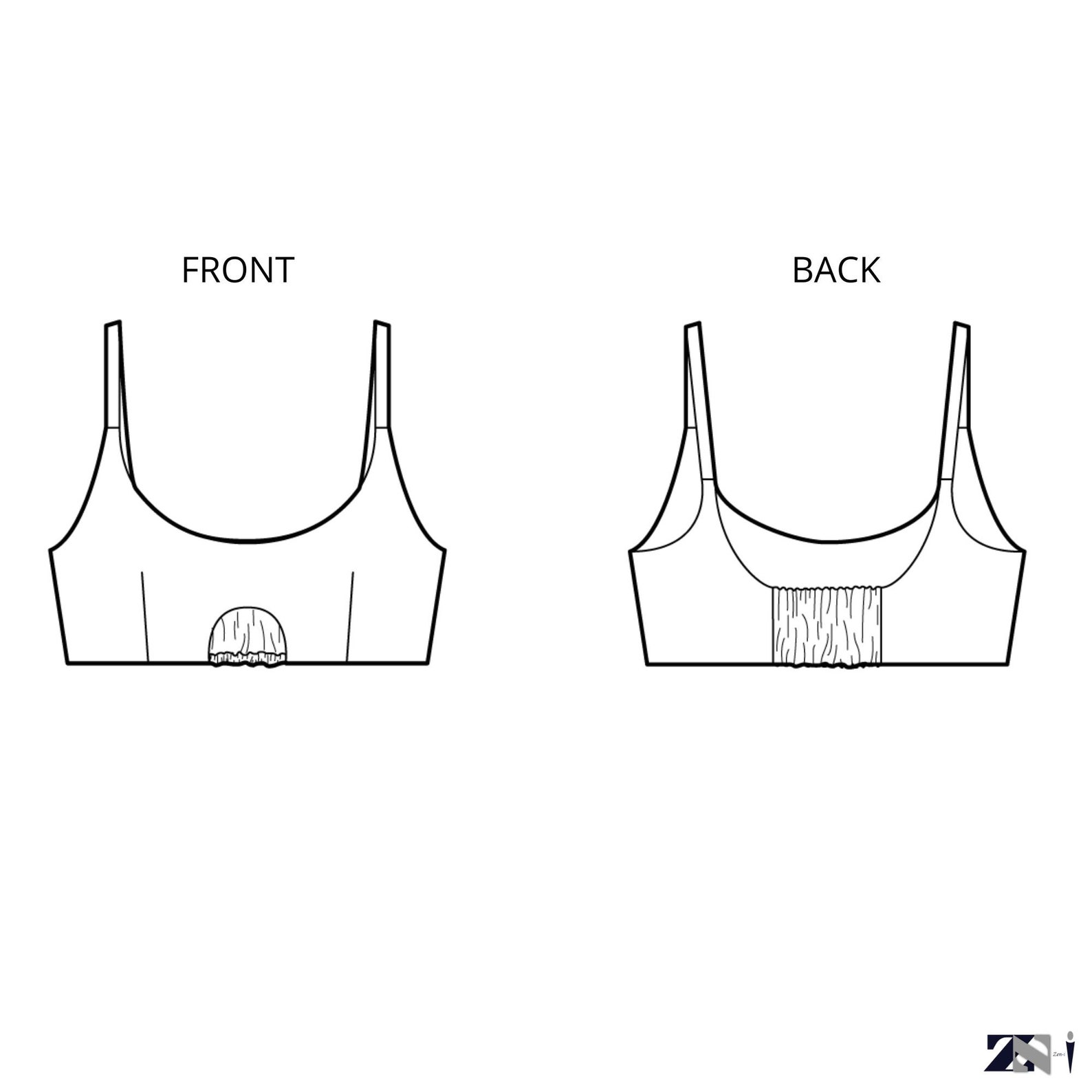 Bralette, Crop Top Pattern, Pdf Top Pattern, Digital Sewing Pattern ...