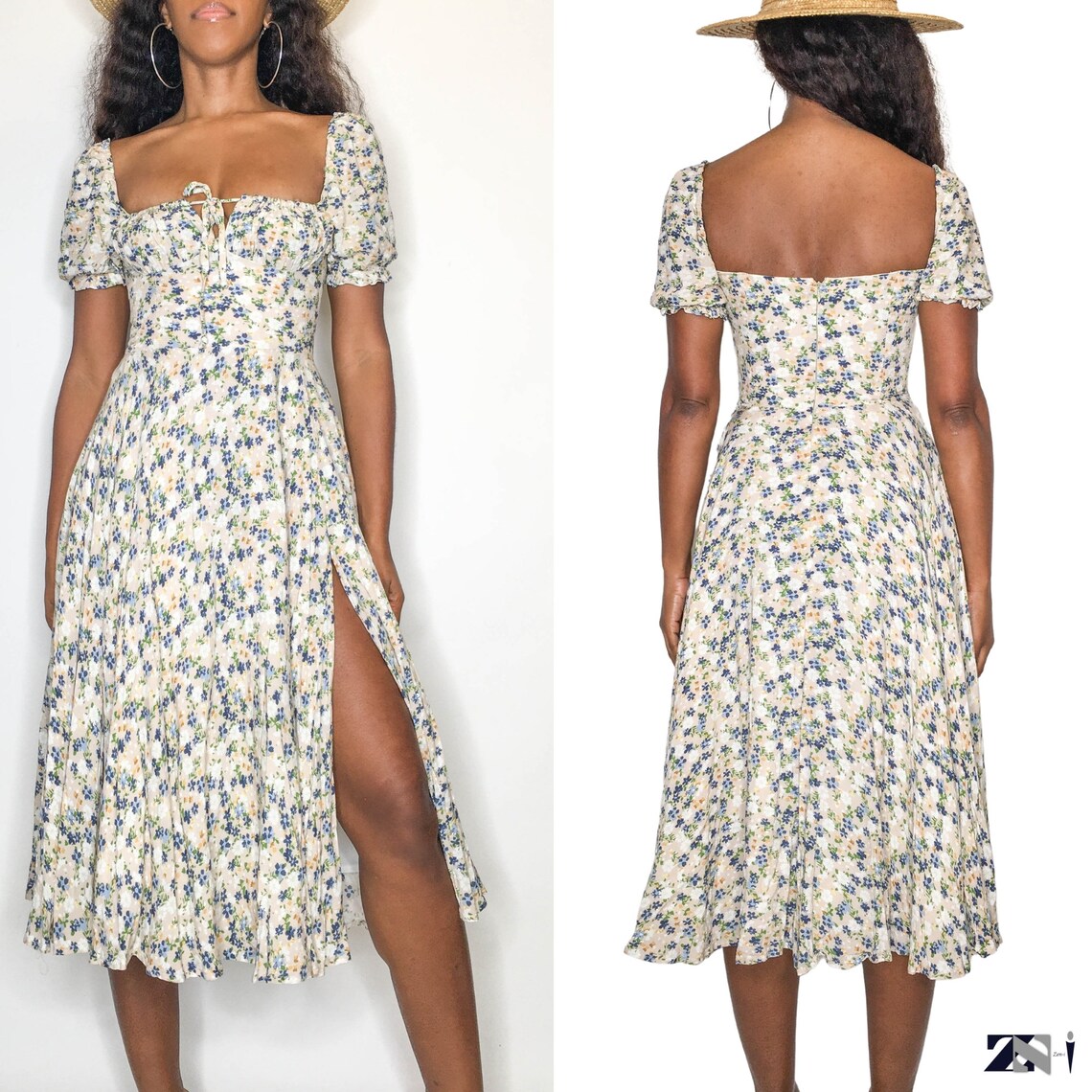 Milkmaid Dress, Digital Sewing Pattern, Downloadable Pattern, Midi ...