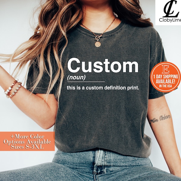 Definition Shirt - Etsy