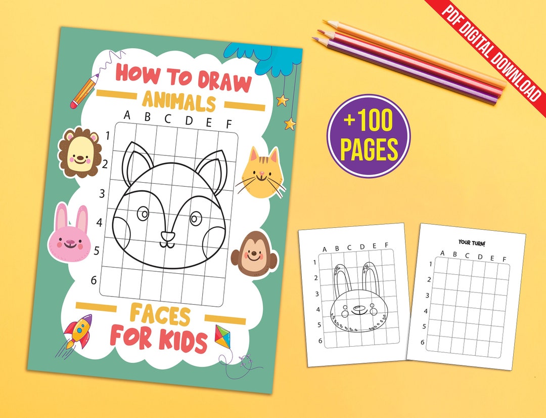 How to Draw Animals Faces for Kids/ A Fun and Simple Step-by-step ...