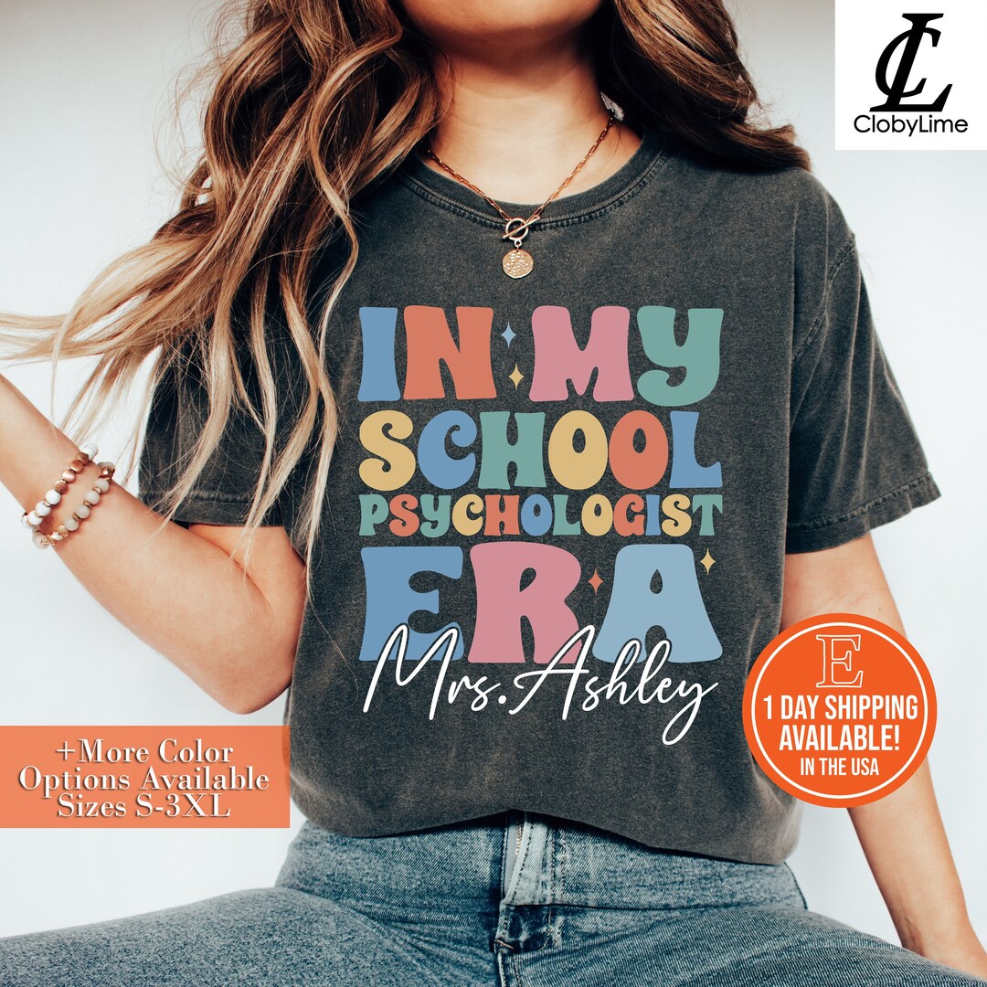 Personalized School Psychologist Shirt, Custom Psychologist Shirt ...