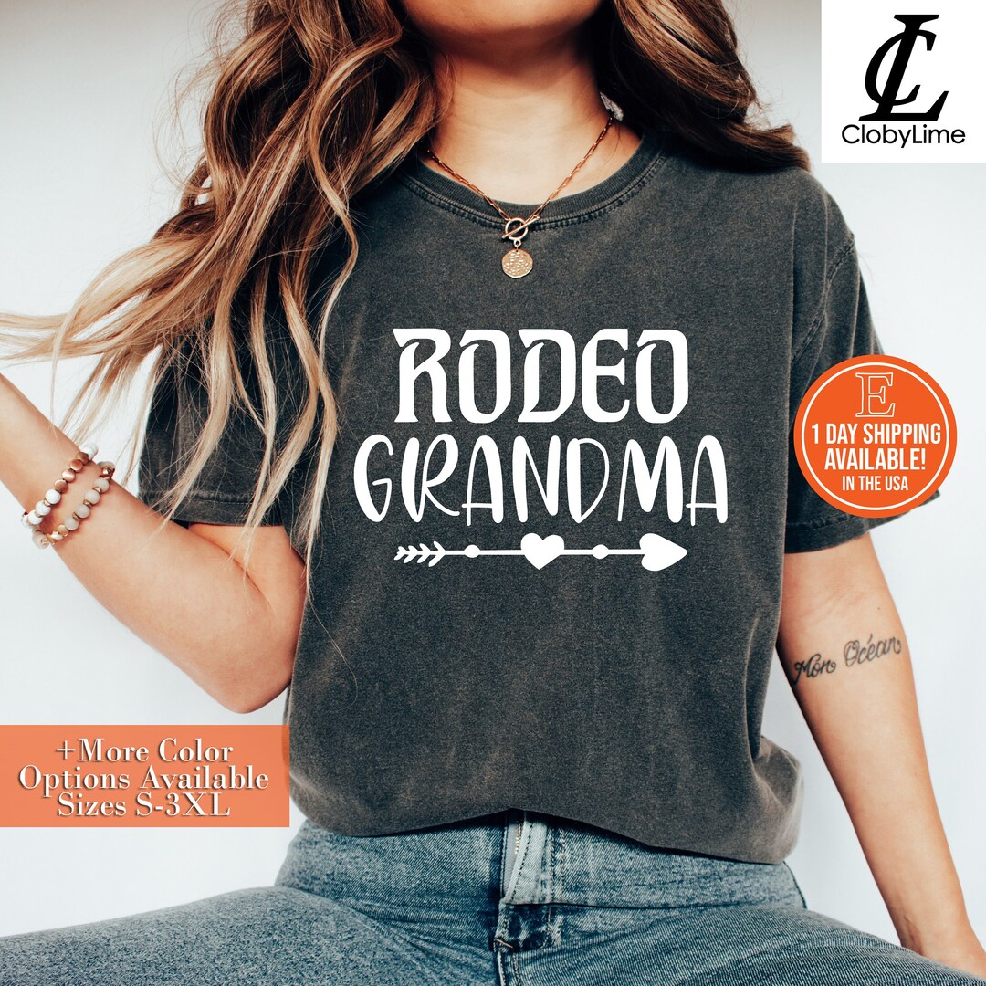 Rodeo Grandma Shirt: Western Graphic Tee, Gift for Grandma - Etsy