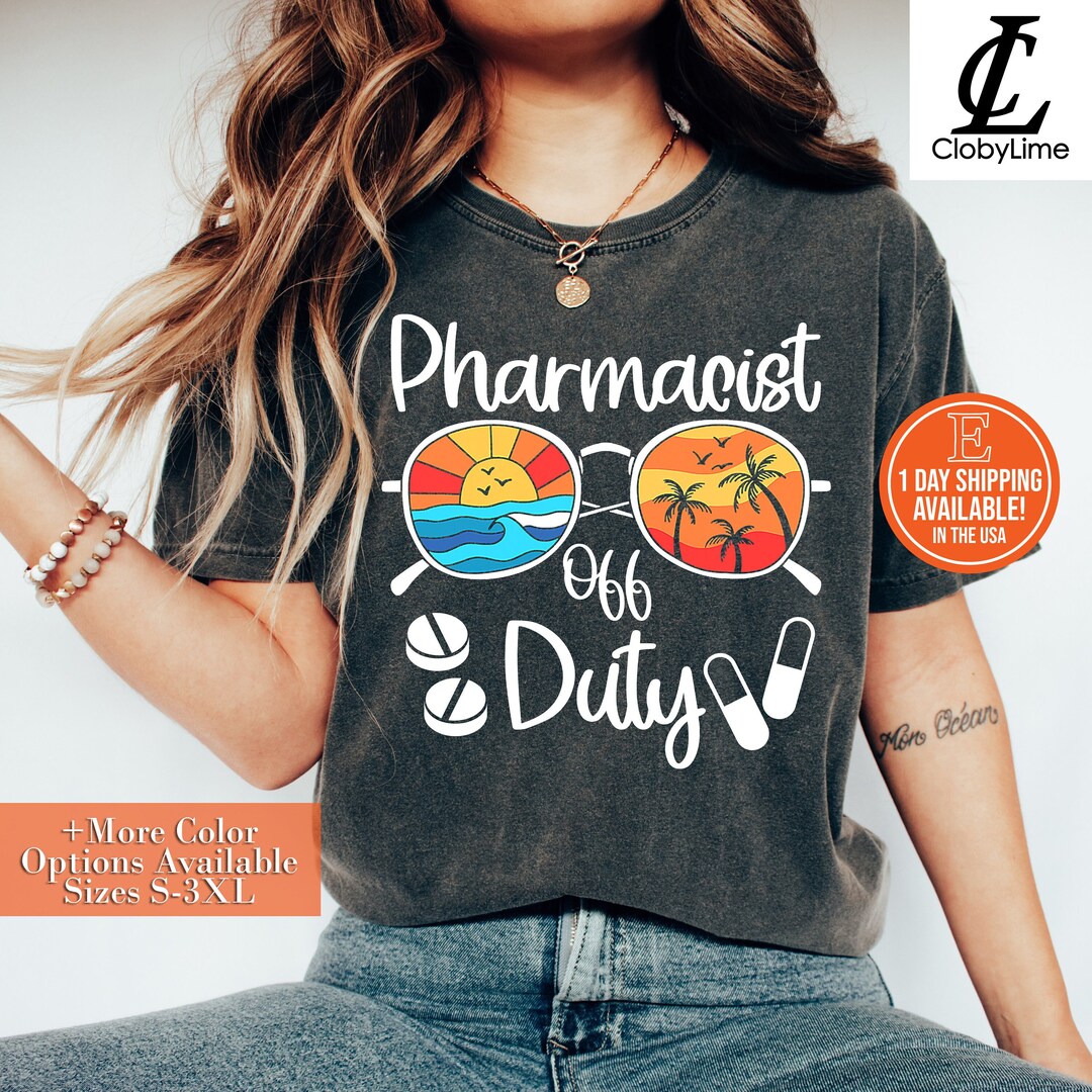 Pharmacist off Duty Shirt, Retirement Gift, Retiring Pharmacy Tech ...