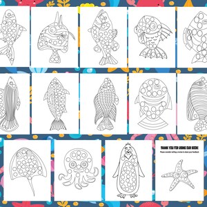 Dot Markers Activity Book Ocean Animals / Creative and EASY BIG DOT Sea ...