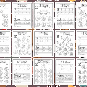 Number Tracing Book for Kids Ages 3-5 Preschool Math Workbook ...