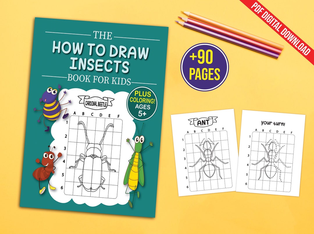 The How to Draw Insects Book for Kids / A Fun and Simple Step-by-step ...