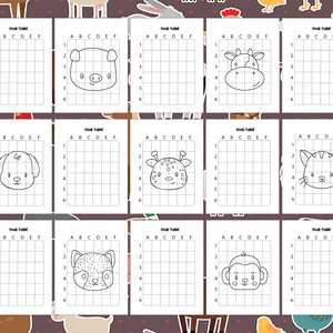 How to Draw Animals Faces for Kids/ A Fun and Simple Step-by-step ...