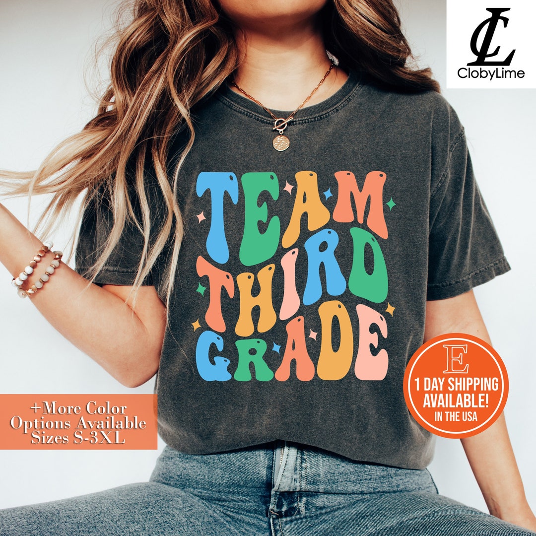 Team Third Grade Funny Back to School Shirt, 3rd Grade Shirt, Funny ...