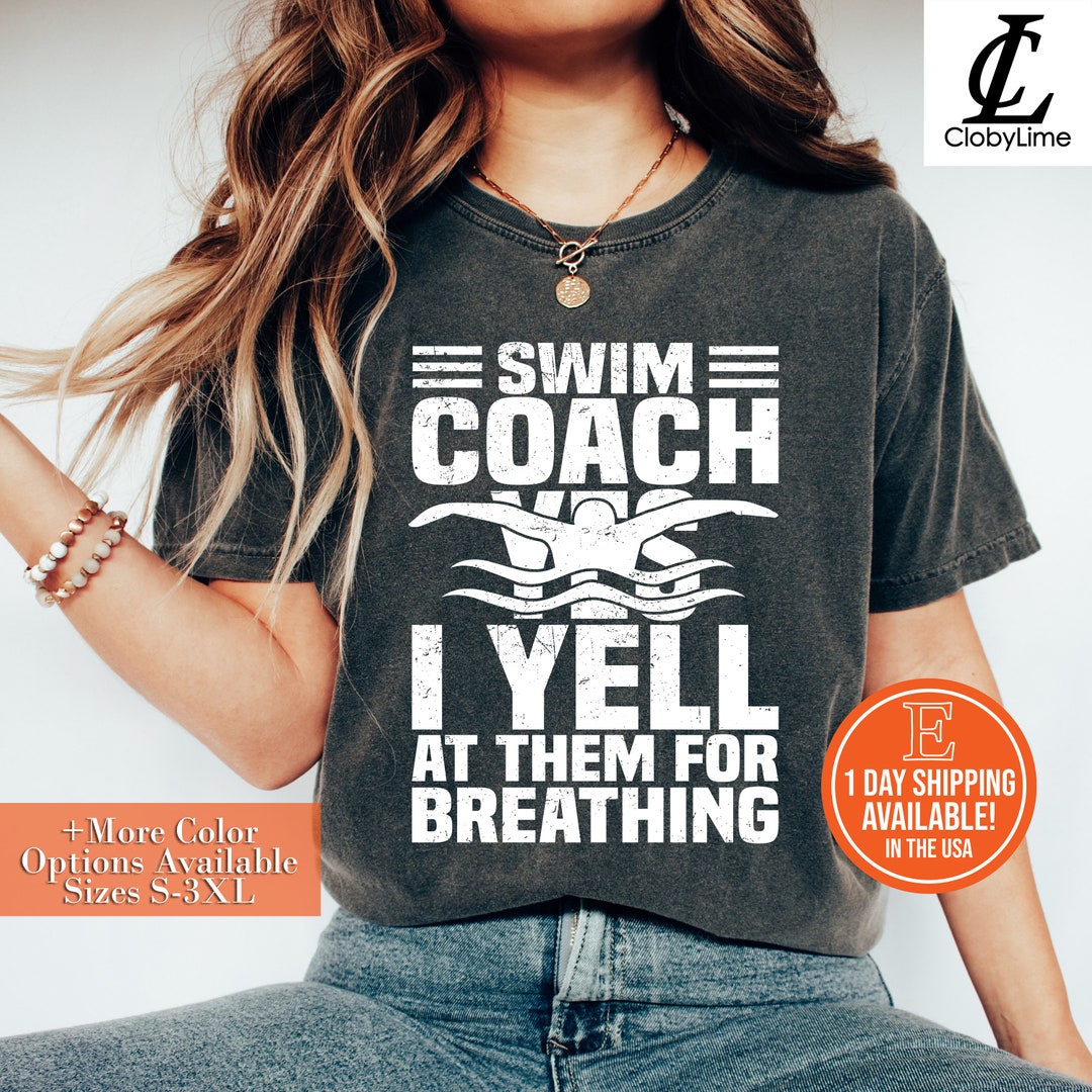 Funny Swim Coach Swim Training Swimming Sport Shirt, Swimming Coach ...