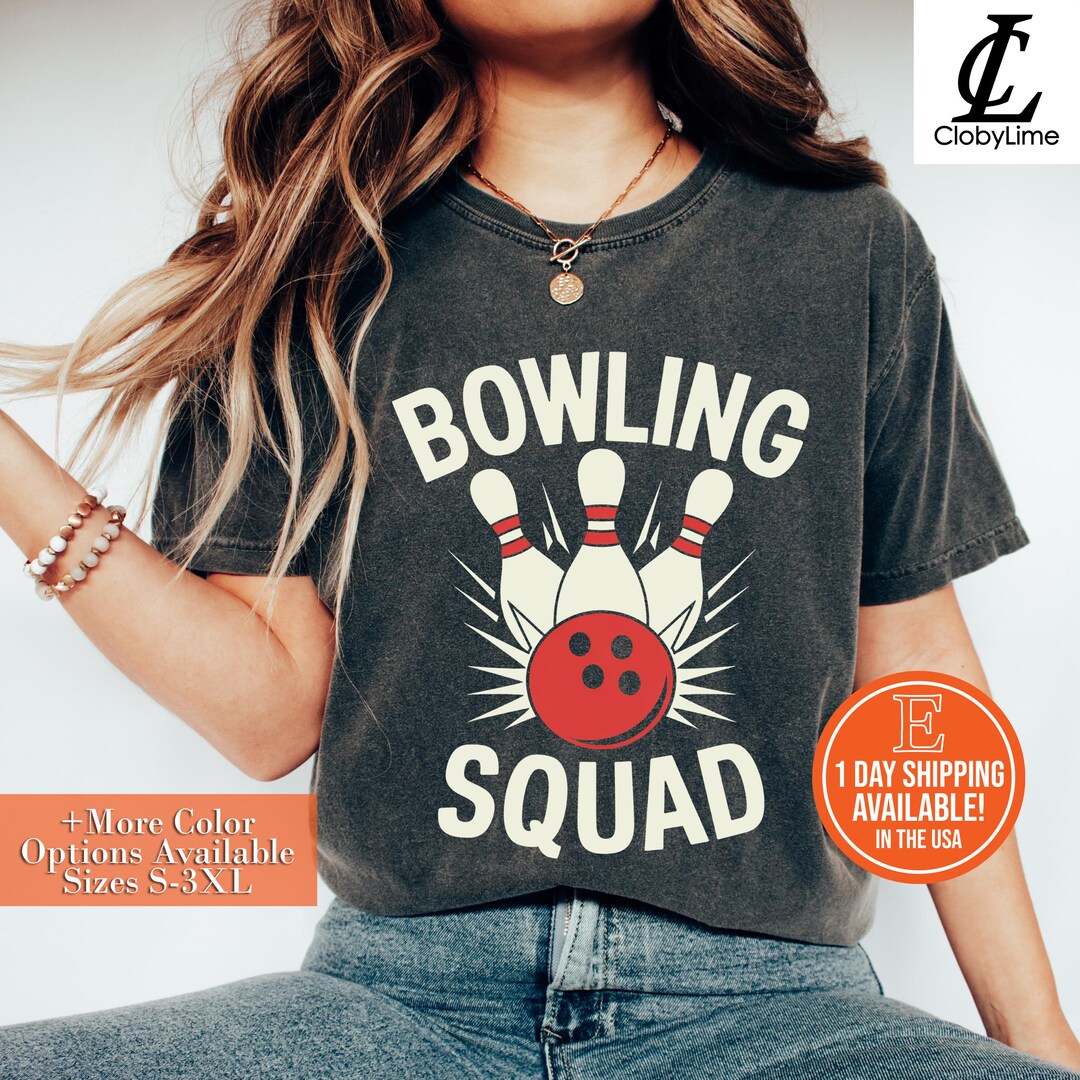 Bowling Squad Shirt, Bowling Team T-shirt, Bowler Gift, Bowling Crew ...
