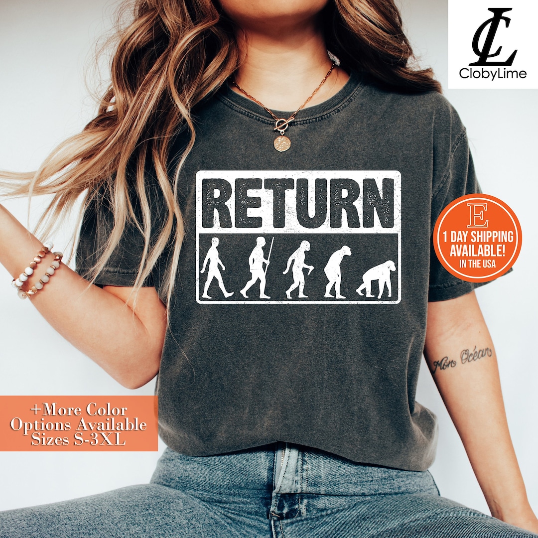 Return Reject Humanity Shirt, Return to Monke Shirt, Funny Meme Monkey ...