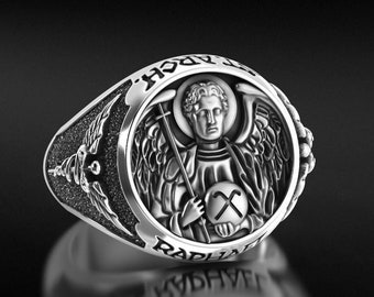 Archangel Raphael Ring - Etsy