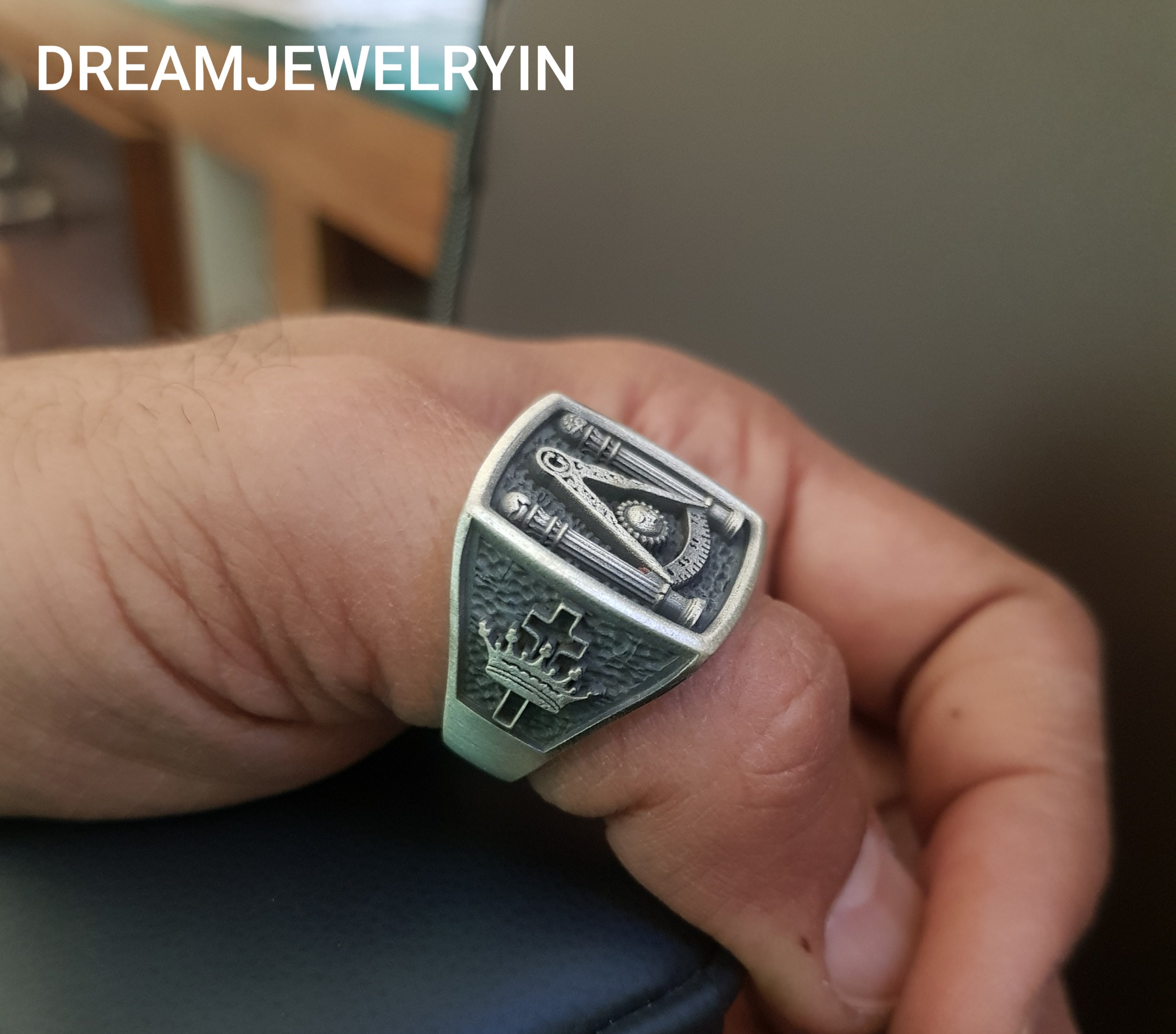 925 Silver Masonic Ring: Past Master Mason Signet Ring - Etsy