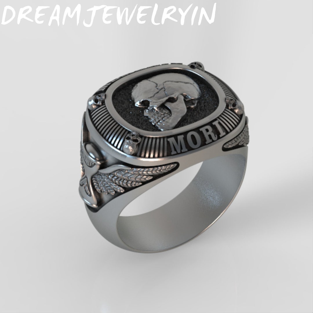 Memento Mori Ring, 925 Silver Memento Mori Ring, Memento Mori Jewelry ...
