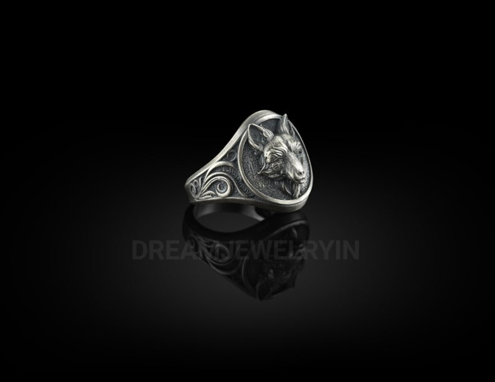 Fox Ringhandmade Ring men Silver Fox Ring oxidized Men Fox - Etsy