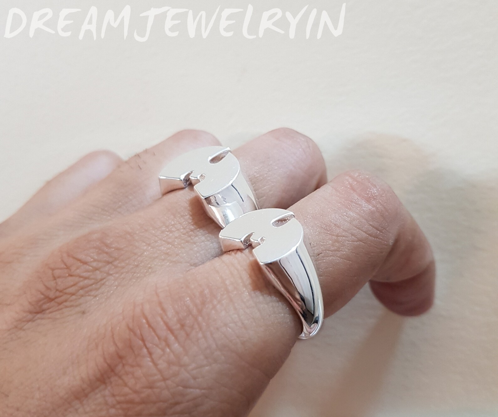 Solid Sterling Silver Ring Handmade Ring Wu Tang Ring Men - Etsy