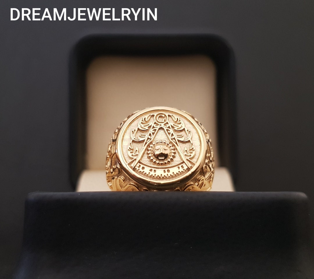 Past Master Mason Rings, 925 Silver Masonic Rings, Freemason Ring ...