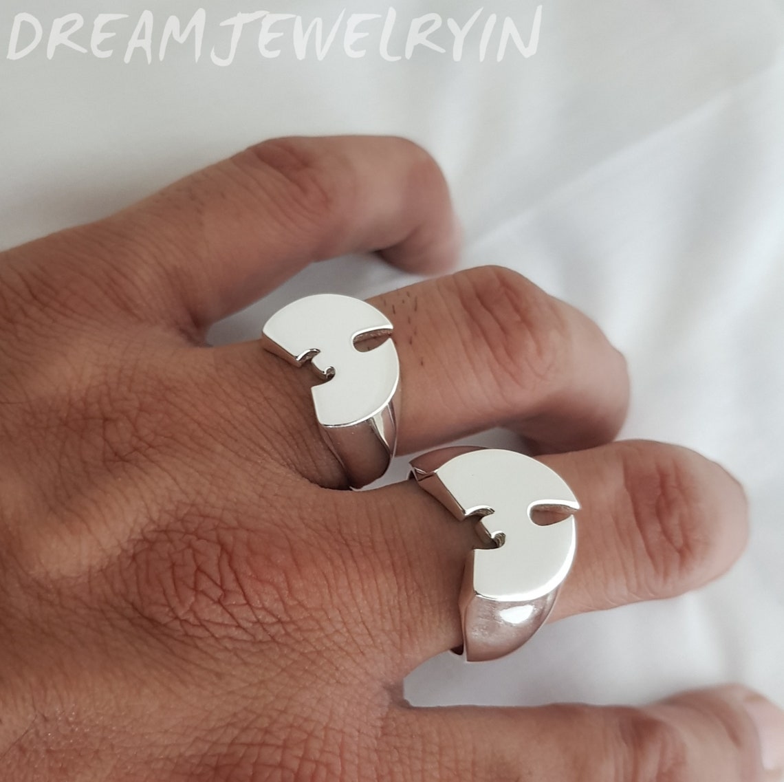 Solid Sterling Silver Ring Handmade Ring Wu Tang Ring Men - Etsy