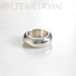 Power Ring, Wide Solid Sterling Silver Ring, Statement Jewelry, Bold ...