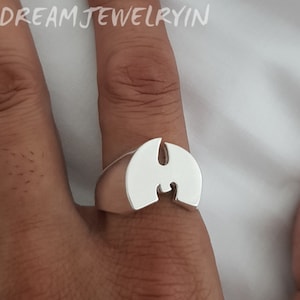 Solid Sterling Silver Ring, Handmade Ring, Wu Tang Ring, Men Wu Ring ...