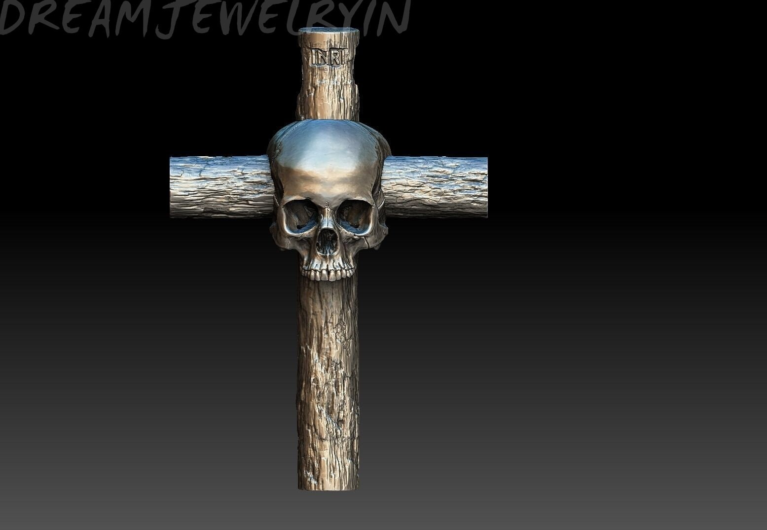 Sterling Silver Skull Cross Pendant: Gothic Jewelry - Etsy