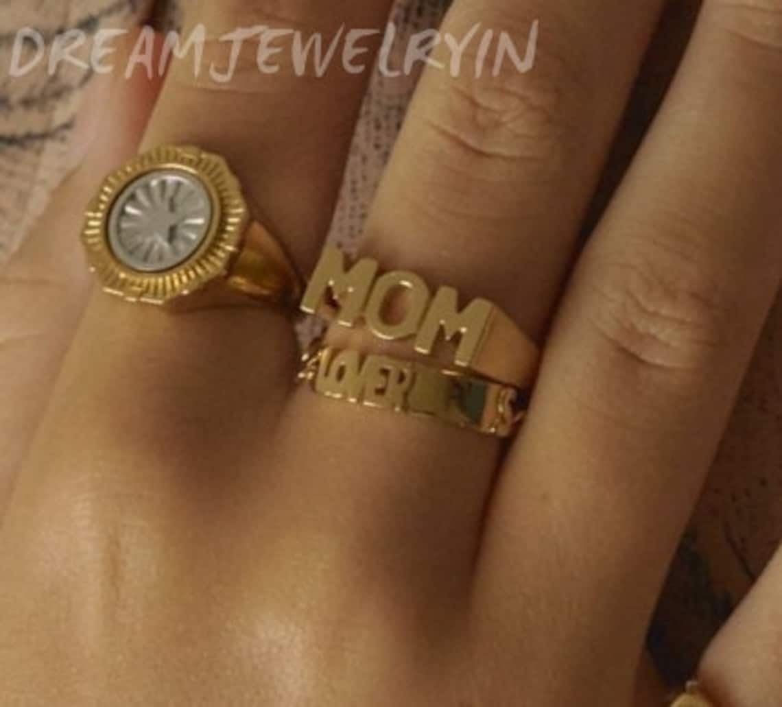 Mom Dad Ring Mom Ring Dad Ring Gift for Mom Gift for Dad | Etsy