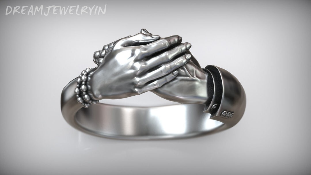 Man and Women Hug Ring, Man Women Hand Ring, Handmade Friendship Ring ...