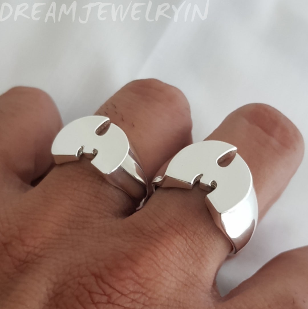 Solid Sterling Silver Ring, Handmade Ring, Wu Tang Ring, Men Wu Ring ...