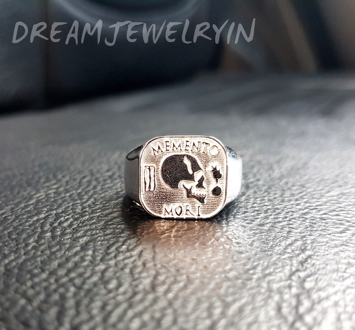 Memento Mori Ring 925 Silver Memento Mori Ring Memento Mori - Etsy
