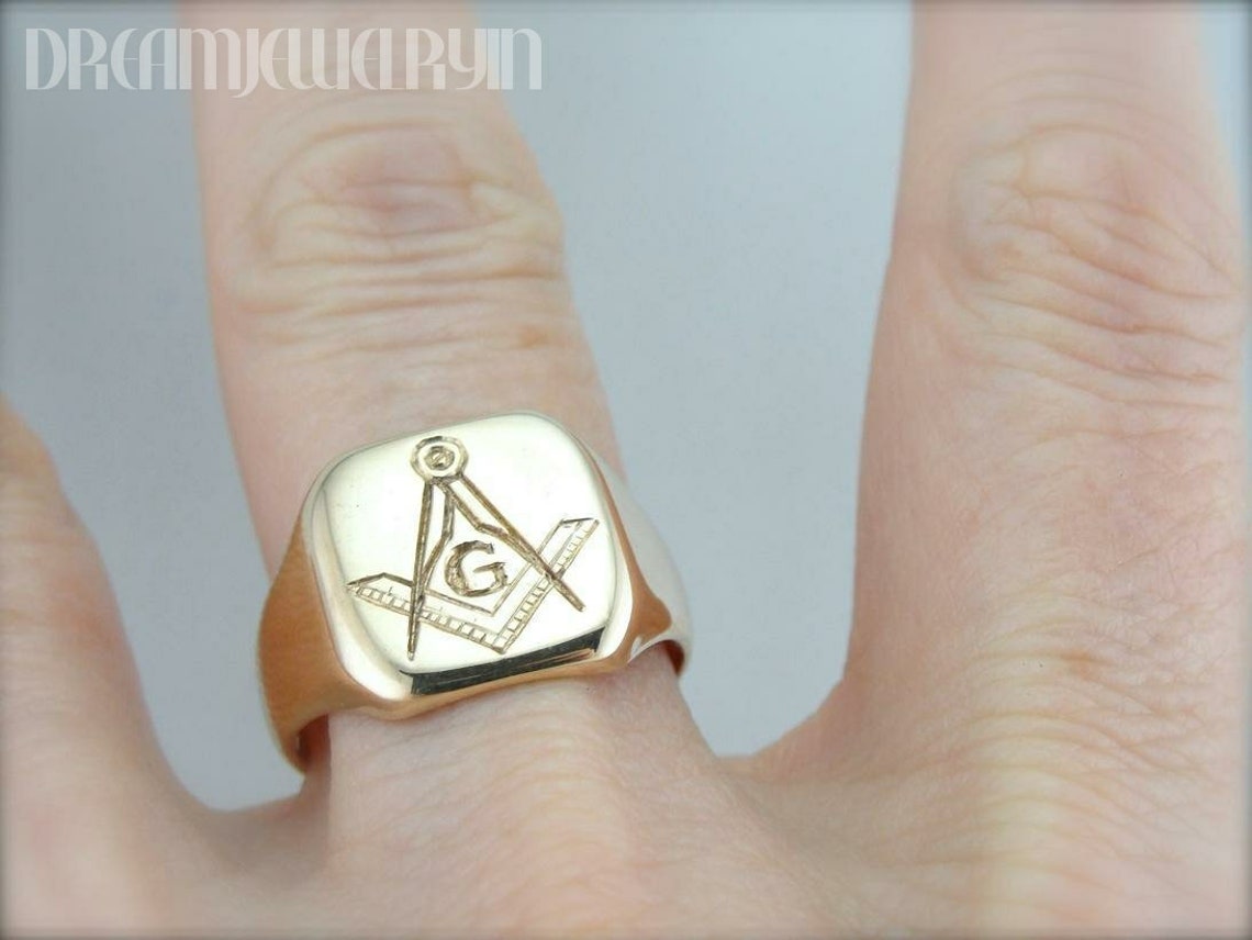 Freemason Masonic Ring 925 Sterling Solid Ring Masonic - Etsy