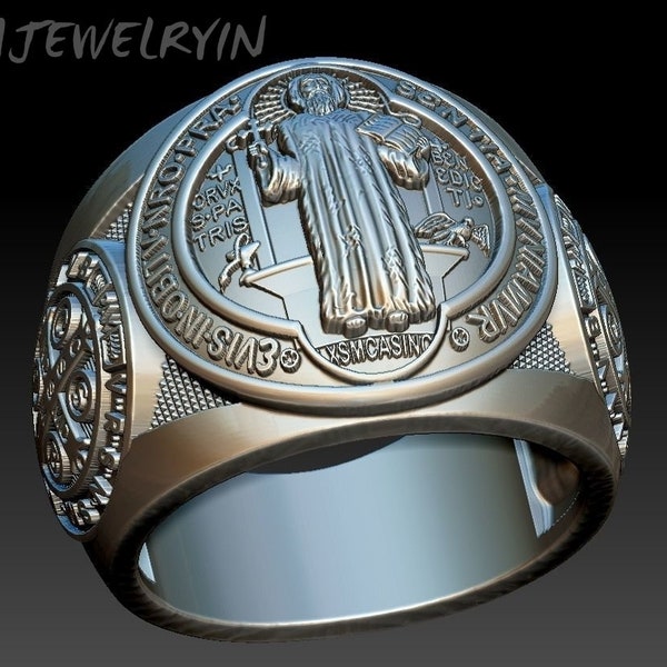 925 Silver Benedict Ring - Etsy
