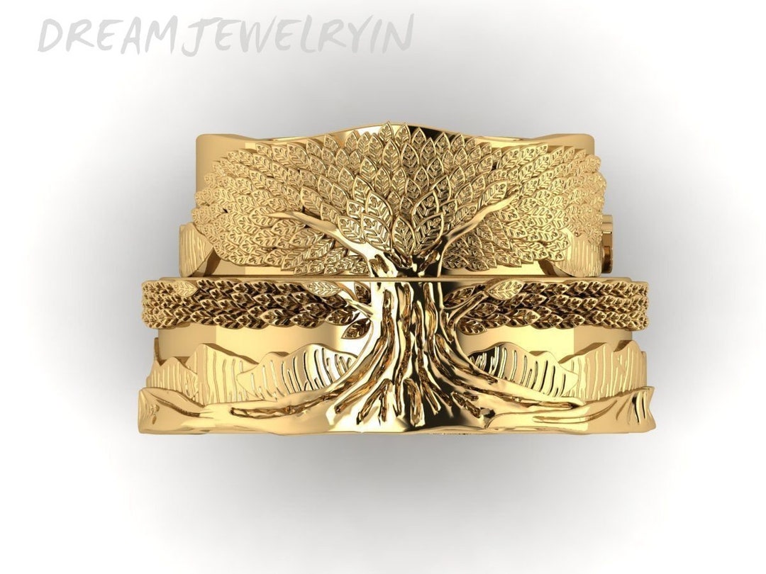 24k Gold Love Ring Women and Men Ring Couple Ring Unique - Etsy