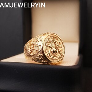 Past Master Mason Rings, 925 Silver Masonic Rings, Freemason Ring ...