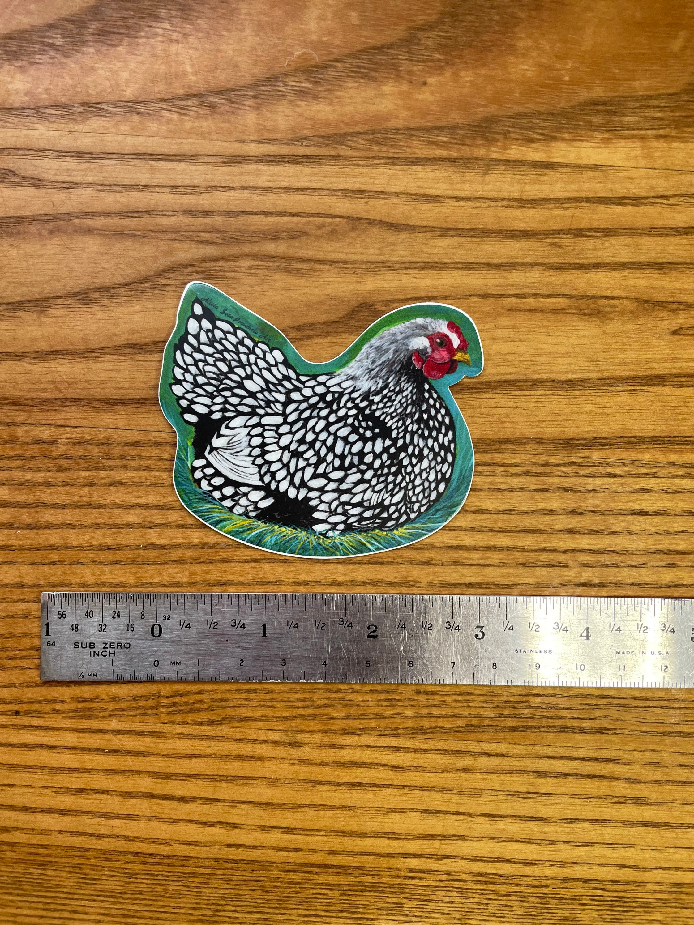 Vinyl Stickers- Hen and Rooster Chickens - Etsy UK