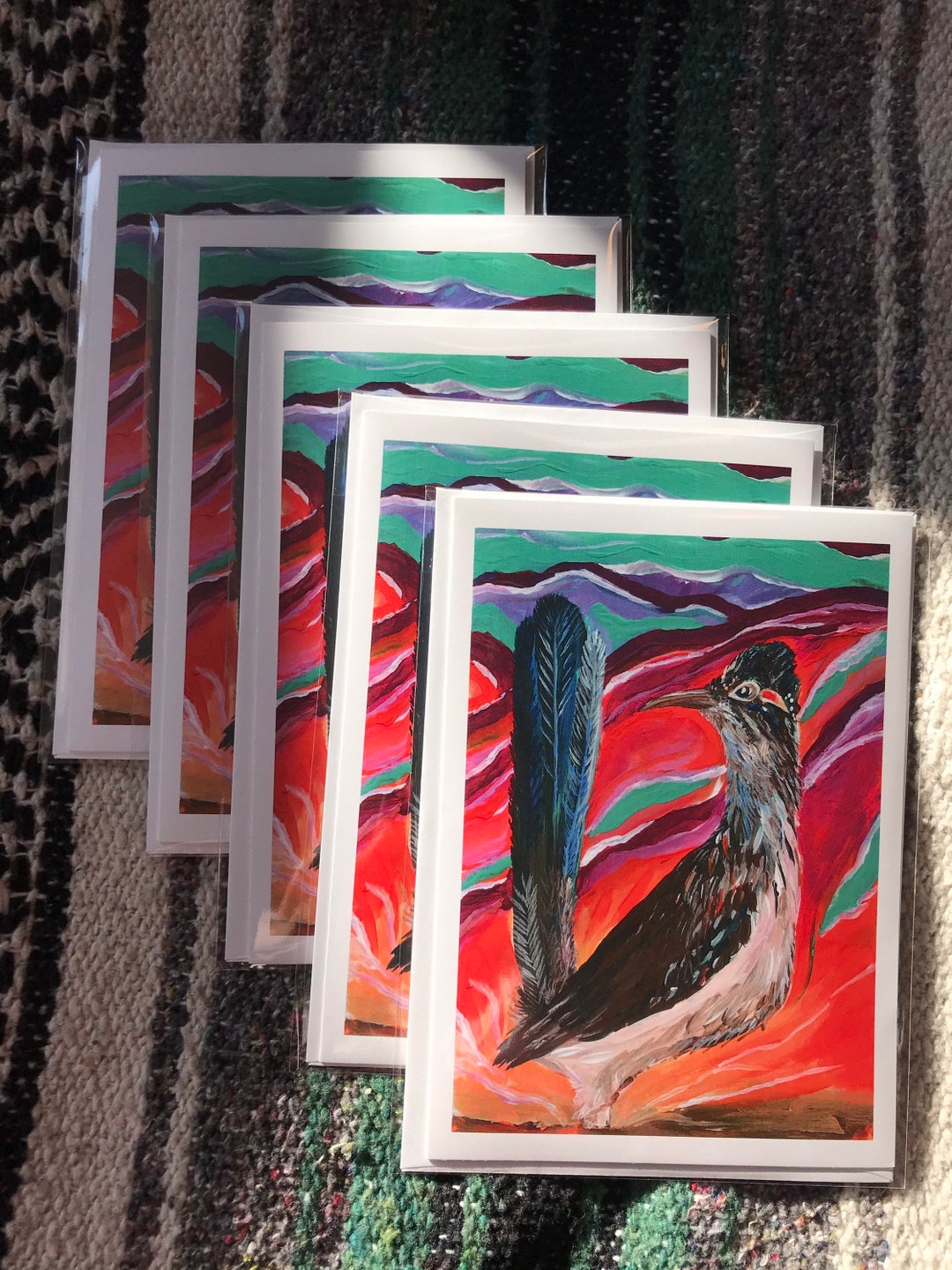 Greeting Card New Mexico Roadrunner in the Sunset - Etsy