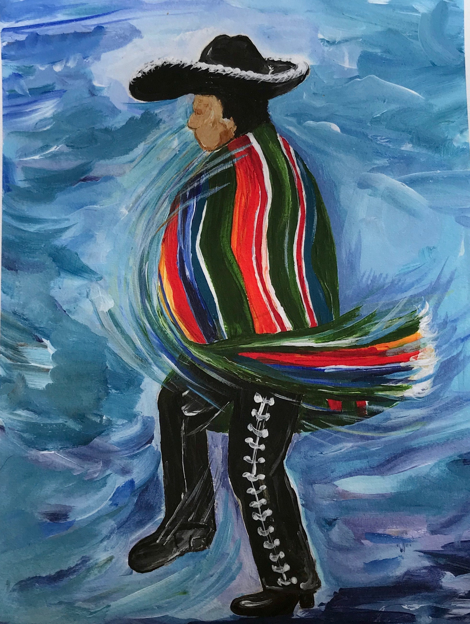 PRINT Ballet Folklorico Male Mexican Folk Dancer - Etsy UK