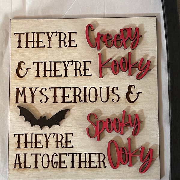 Addams Family Decor - Etsy