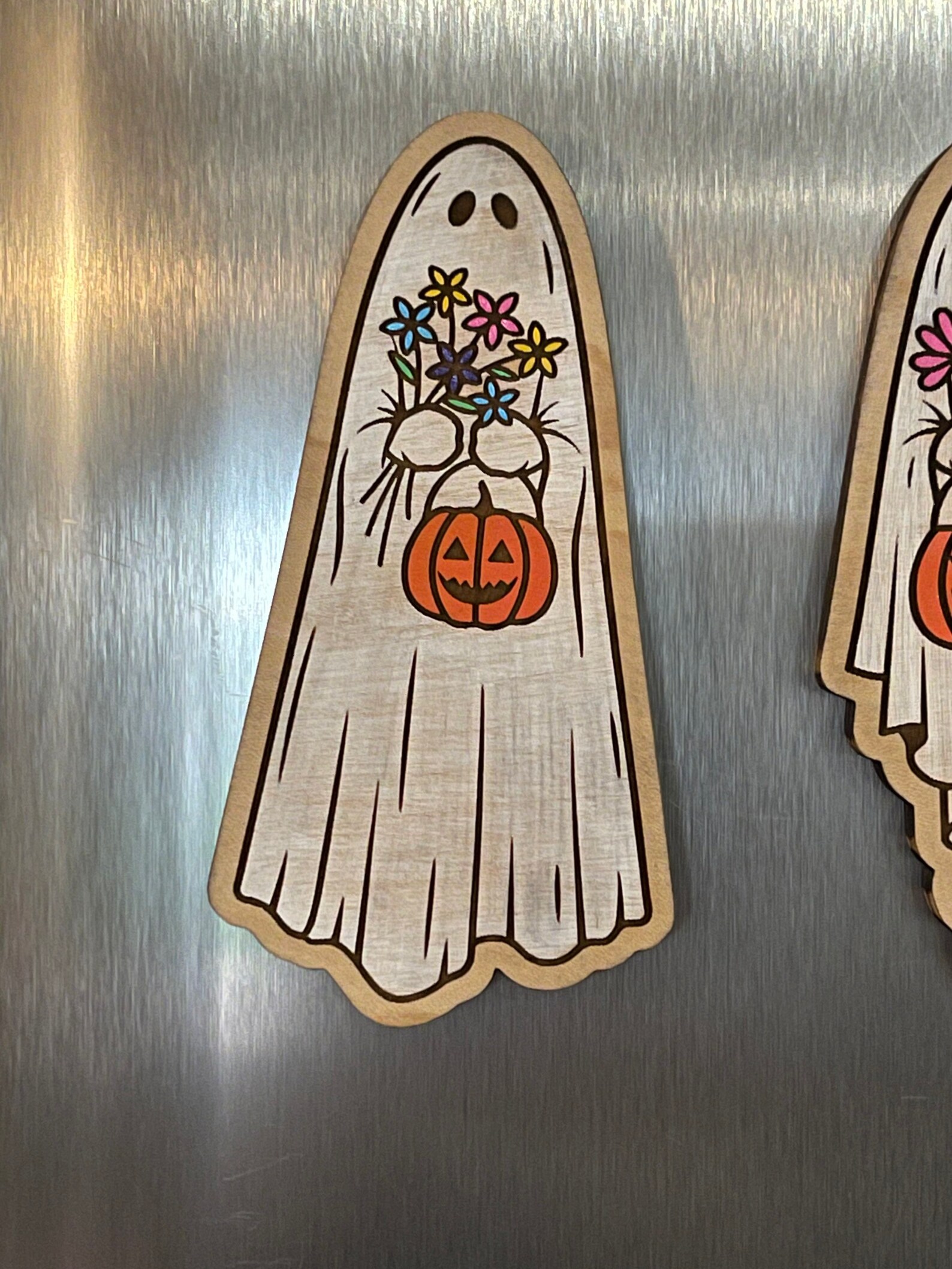You Choose Hand Painted Magnet Inlay Ghost Magnets. - Etsy