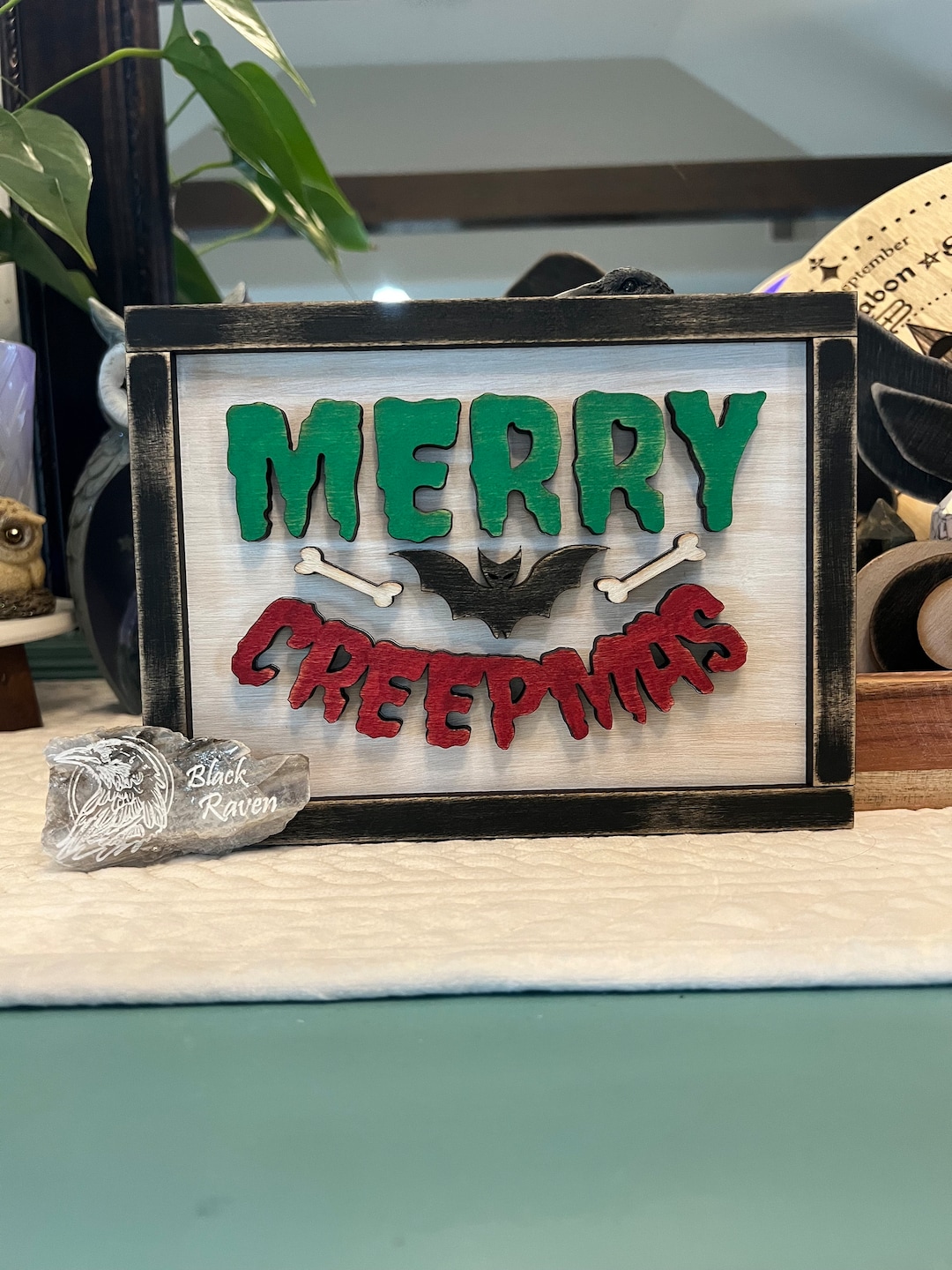 Merry Creepmas 8x6 Wooden Decor Piece - Etsy