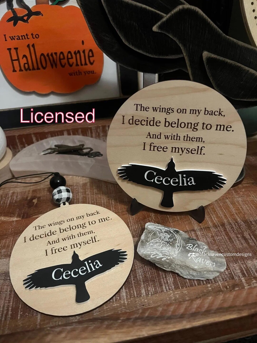 Ravenhood Officially Licensed Cecelia Wooden and Acrylic Decoration ...