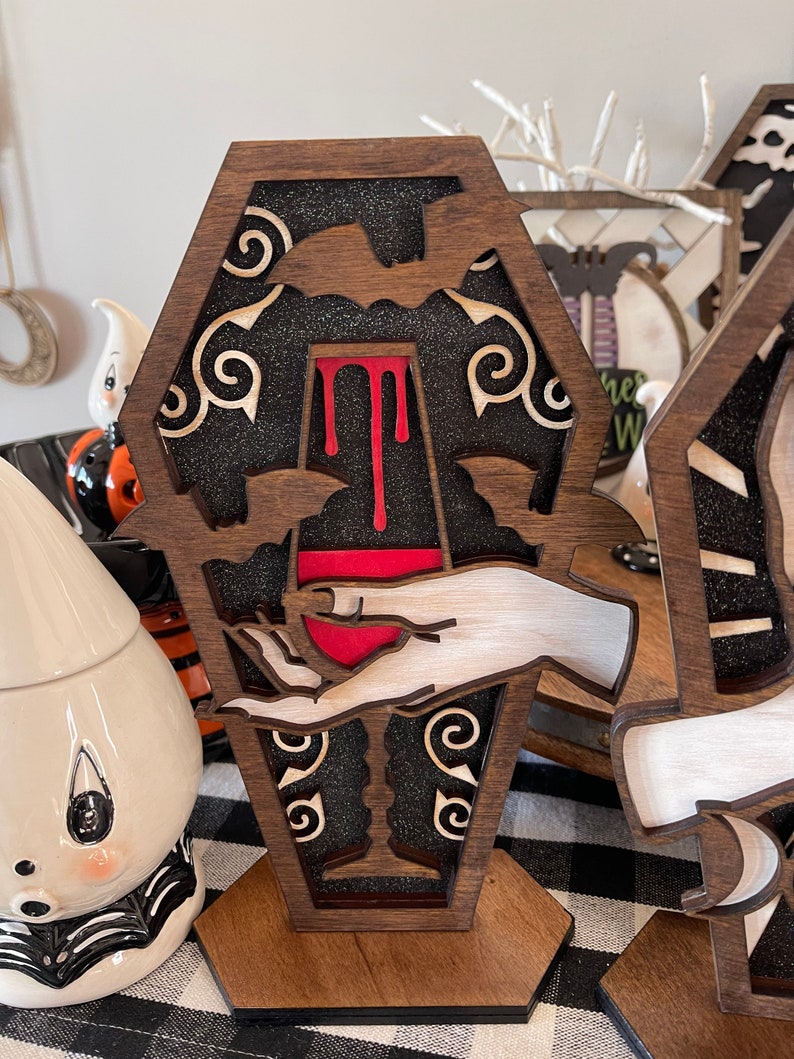 You Choose Witch Hand Coffin Decor! the All Seeing Eye, Crow Skull, and ...