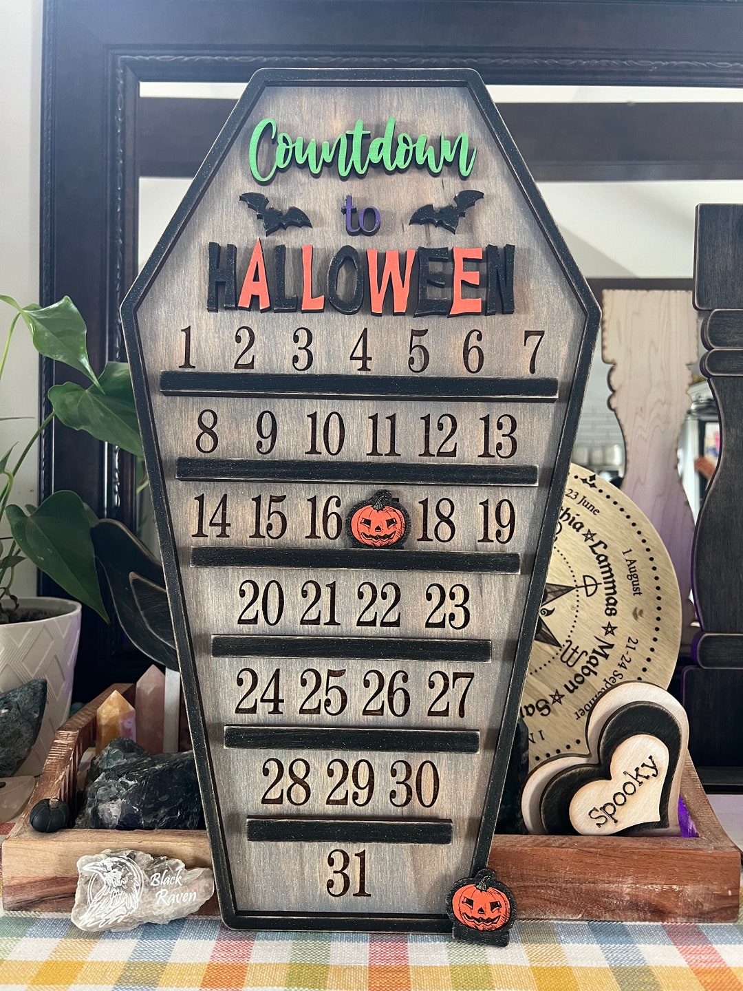 Halloween Coffin Countdown - Etsy
