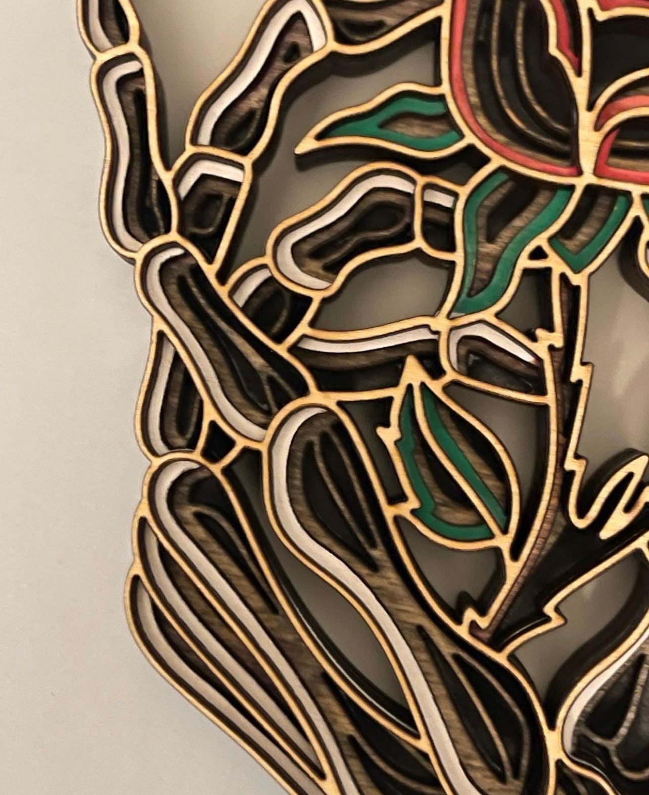 Wooden Skeleton and Rose Decor Piece. This Item is a Stand - Etsy