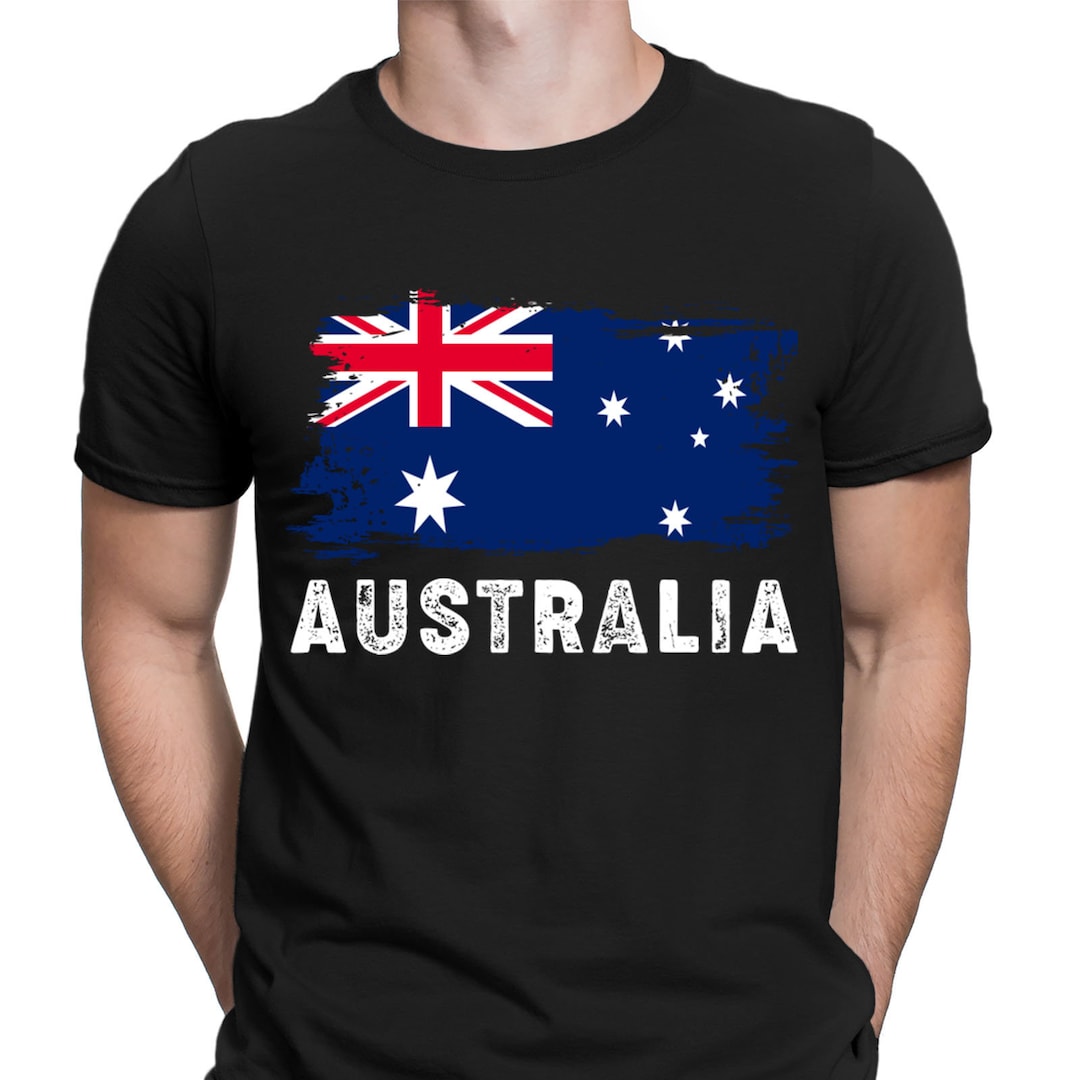 Australia Flag Australian Pride Nationality Supporter Mens T-shirts Tee Top DNE - Etsy