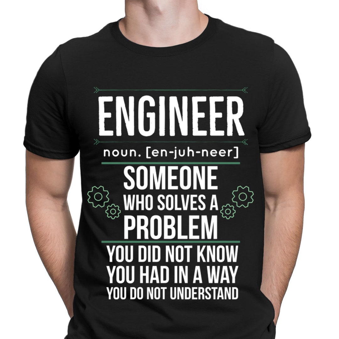 Engineer Definition Funny Humor Novelty Mens T-shirts Tee Top - Etsy