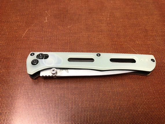Benchmade Fact 417 G10 Custom Scales Solid Ghost Jade — Dragonfly Scales