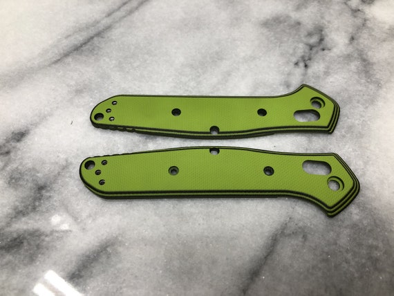 Benchmade 940-1 / 940-2 Green / Black - Bold Color G10 Custom Scales ...