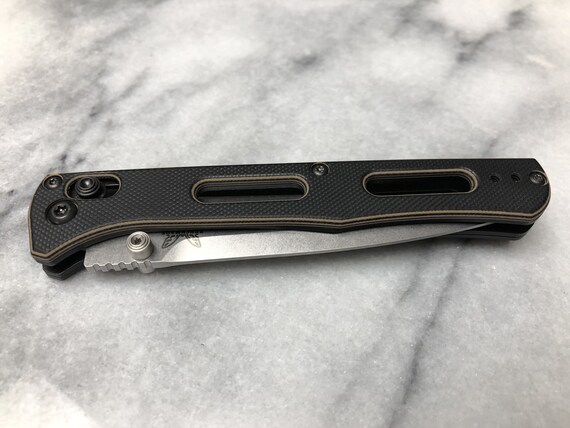 Benchmade Fact 417 G10 Custom Scales Coyote / Black - Edgy — Dragonfly ...