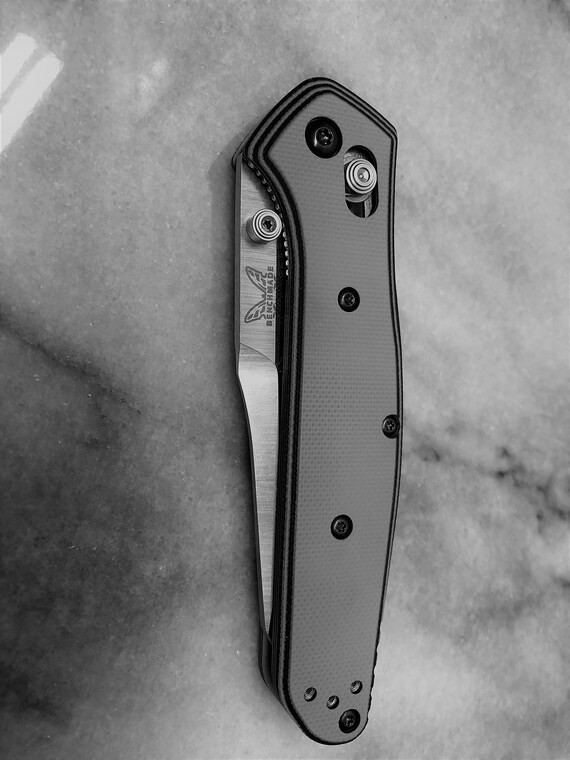 Benchmade 940-1 / 940-2 Carbon Fiber / Black G10 - Fade Layered Custom ...