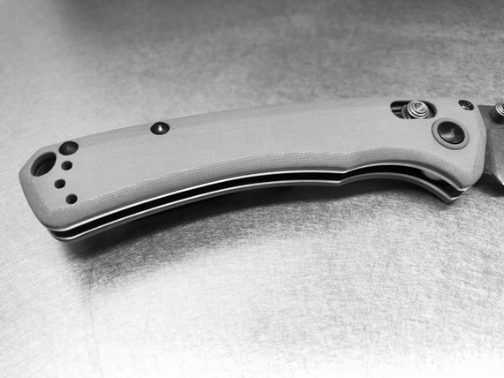 Natural Yellow G10 Benchmade 15085 Mini Crooked River Custom Scales ...